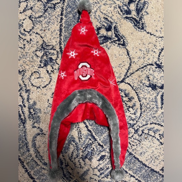Accessories | 6 For 2 Ohio State Fuzzy Dangle Toboggan Style Hat | Poshmark